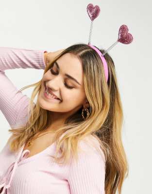 ASOS DESIGN headband with heart boppers | ASOS