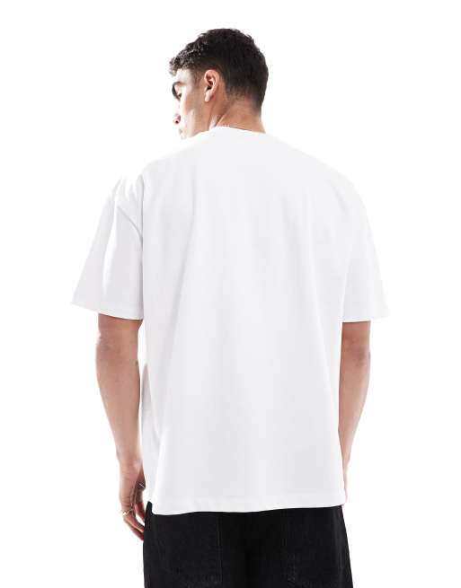 ASOS DESIGN heavyweight boxy oversized t-shirt in white | ASOS