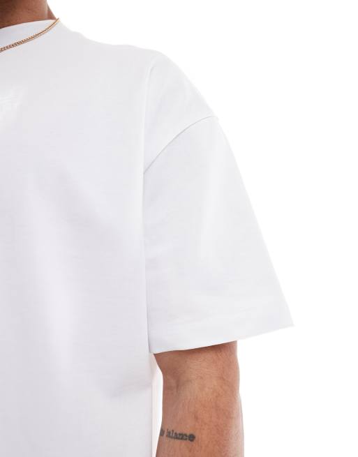 ASOS DESIGN heavyweight boxy oversized t-shirt in white | ASOS