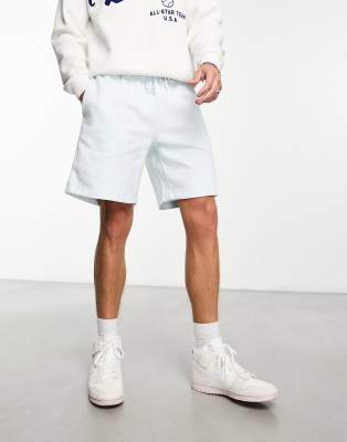 ASOS DESIGN heavyweight oversized jersey shorts in light blue | ASOS
