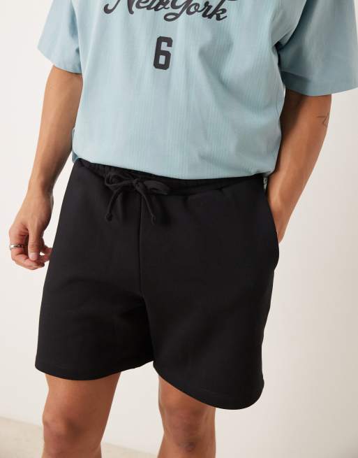 ASOS DESIGN heavyweight shorts in black | ASOS