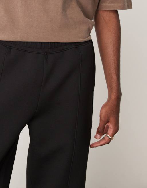 ASOS DESIGN heavyweight straight trackies in scuba-style fabric in ...