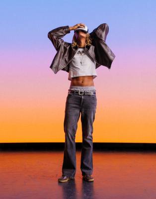 ASOS DESIGN - Jean évasé - Noir délavé | ASOS