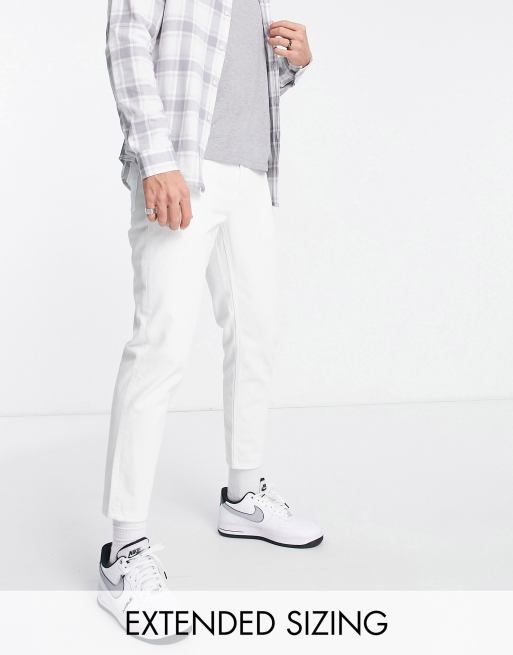 Asos Design Jean Rigide Classique Blanc Asos