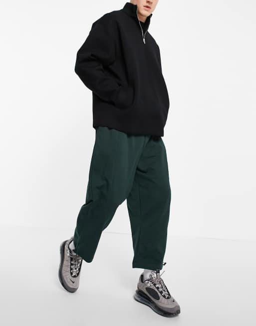 Asos Design Jogger Densemble Oversize à Empiècements Vert Mgreen