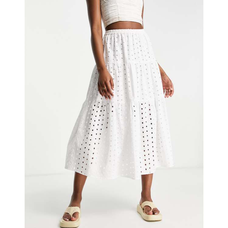 Jupe Longue Blanche Broderie Anglaise | atelier-yuwa.ciao.jp