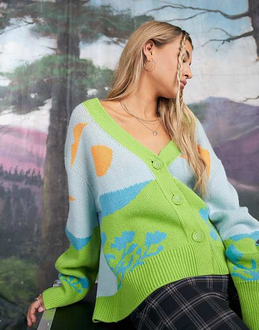 ASOS DESIGN – Kardigan z pejzażem | ASOS ASOS DESIGN – Kardigan z pejzażem | ASOS