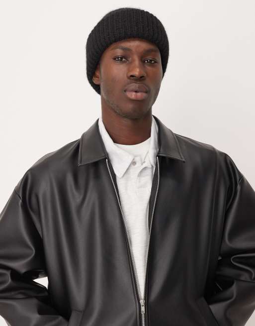 ASOS DESIGN knitted beanie in black | ASOS