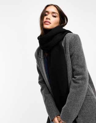 ASOS DESIGN knitted scarf in black | ASOS