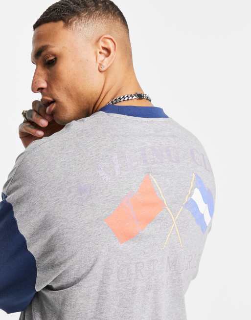 Asos Design Langärmliges Oversize Shirt Mit Blockfarbendesign Und