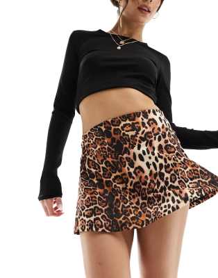 ASOS DESIGN leopard mini skort | ASOS