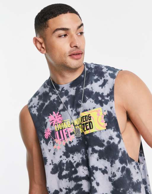 Asos Design Locker Geschnittenes Baumwoll Trägertop In Schwarz Mit