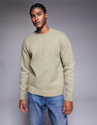 ASOS DESIGN - Maglione girocollo comodo verde salvia | ASOS