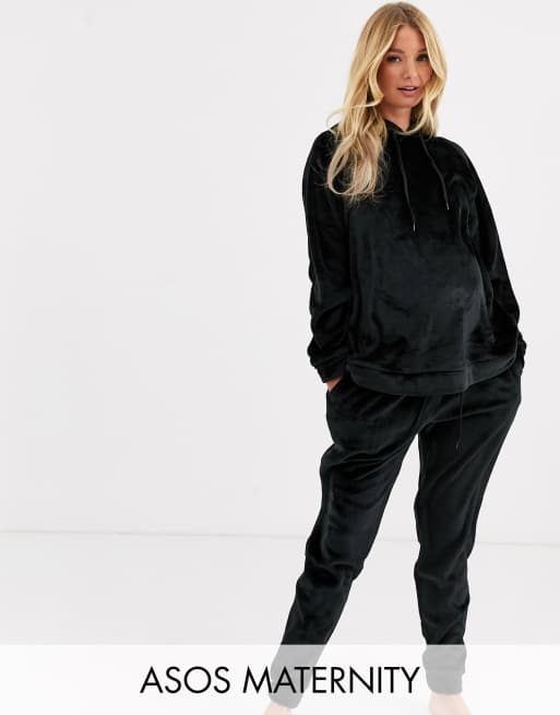 Asos Design Maternity Superweiches Lounge Set Mit Kapuzenpullover Und