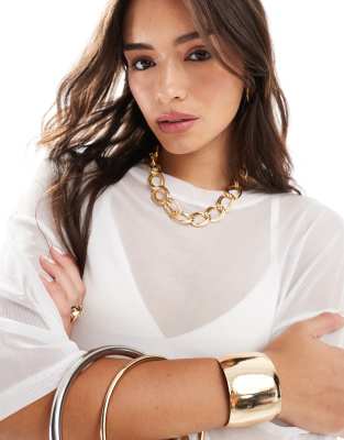 ASOS DESIGN mesh oversized t-shirt in white | ASOS