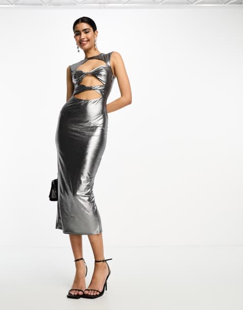 Silver Dresses for Women | ASOS