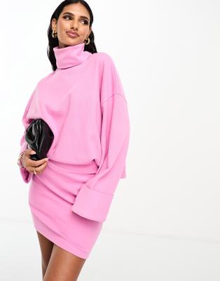 ASOS DESIGN - Mini-jupe d'ensemble ultra douce - Rose vif | ASOS