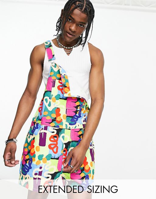 ASOS DESIGN overalls in shorter length in multi | ASOS ASOS DESIGN overalls in shorter length in multi | ASOS