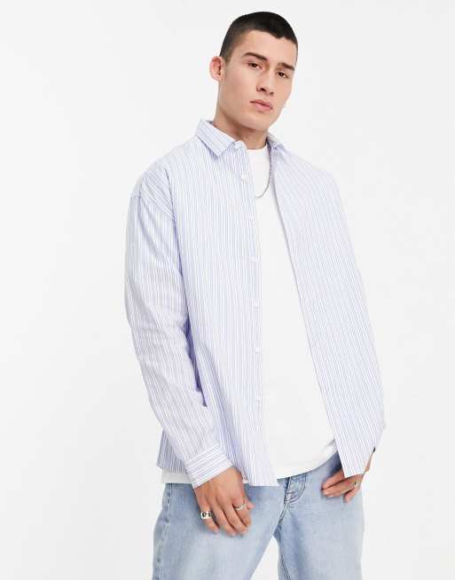 Asos Design Oversize Hemd Im Stil Der 90er Jahre Mit Streifenmuster