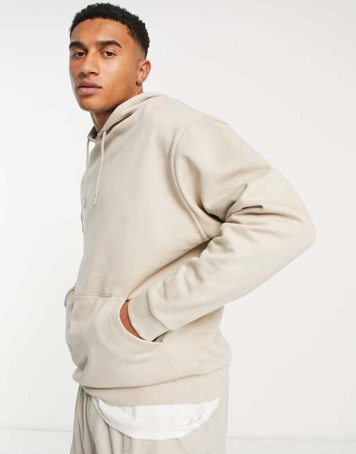 Asos Design Oversize Kapuzenpullover In Beige Asos