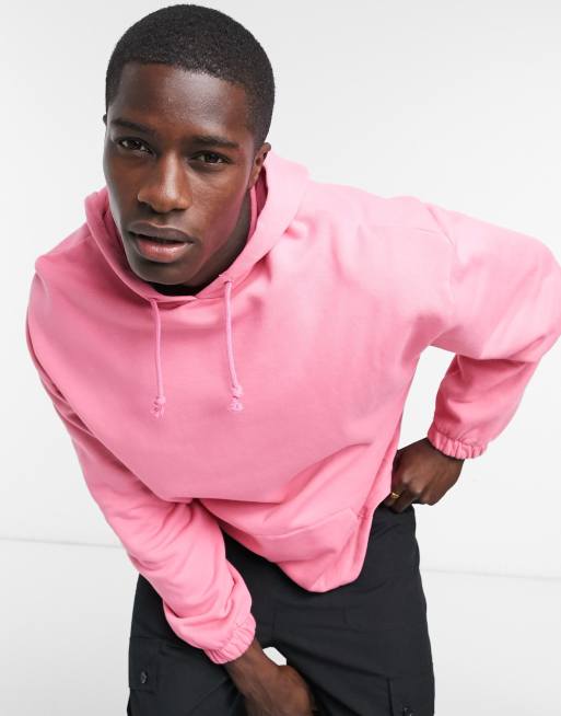 Asos Design Oversize Kapuzenpullover In Leuchtendem Rosa Kombiteil
