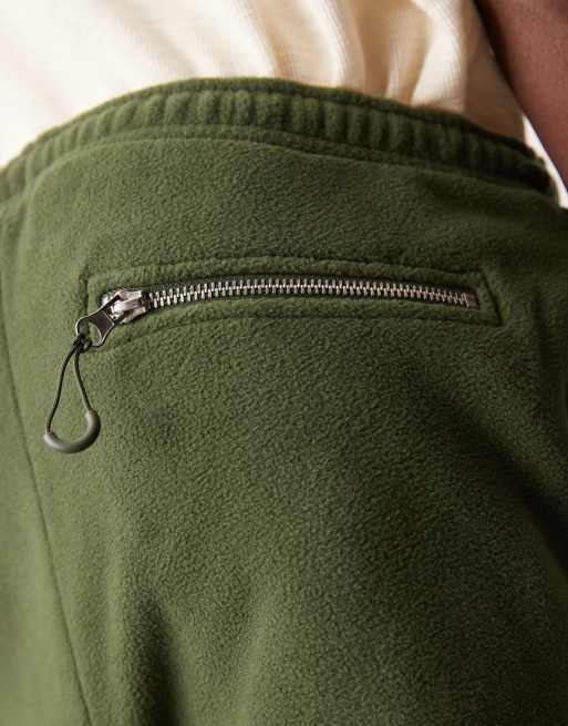 ASOS DESIGN oversized fleece trackies in green | ASOS