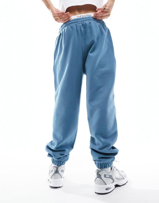ASOS DESIGN oversized heavyweight trackies in blue | ASOS