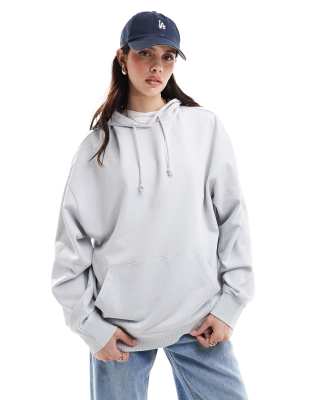 ASOS DESIGN oversized hoodie in washed gray | ASOS