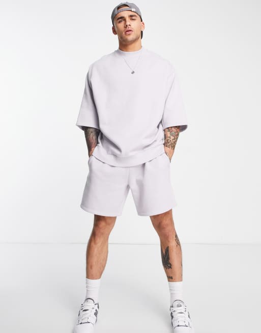 ASOS DESIGN oversized jersey shorts in lilac - part of a set | ASOS
