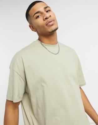 ASOS DESIGN oversized t-shirt in beige | ASOS