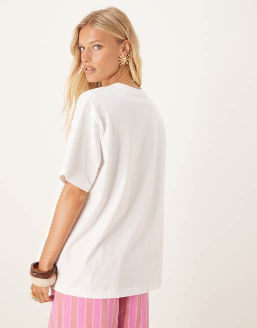 ASOS DESIGN oversized t-shirt with matcha lovers graphic in cream | ASOS