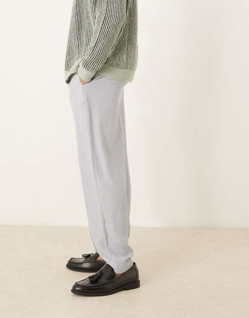 ASOS DESIGN oversized tapered smart pants in grey | ASOS