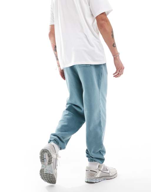 ASOS DESIGN oversized trackies in washed blue | ASOS