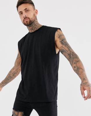 ASOS DESIGN oversized vest in black | ASOS