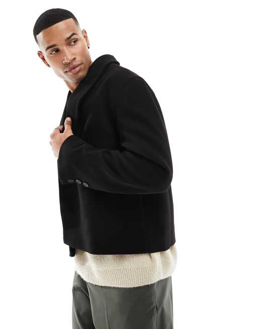ASOS DESIGN oversized wool look cropped blazer jacket | ASOS