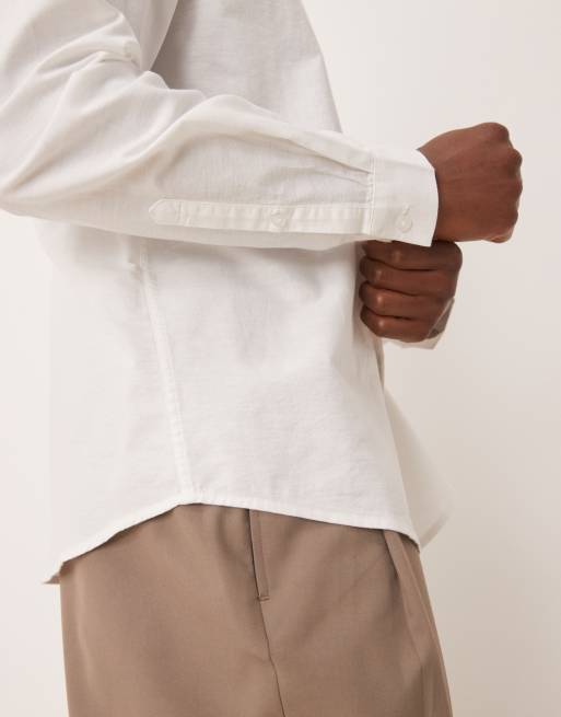 ASOS DESIGN oxford regular shirt in white | ASOS