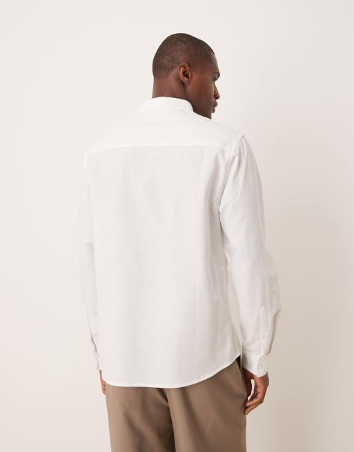 ASOS DESIGN oxford regular shirt in white | ASOS
