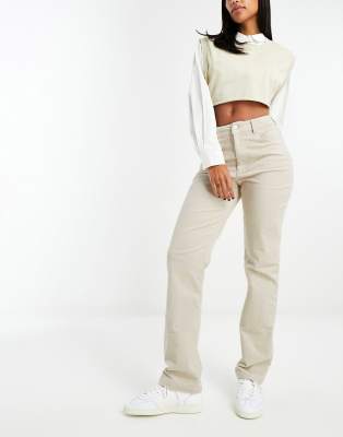 ASOS DESIGN - Pantalon slim en velours côtelé - Taupe | ASOS