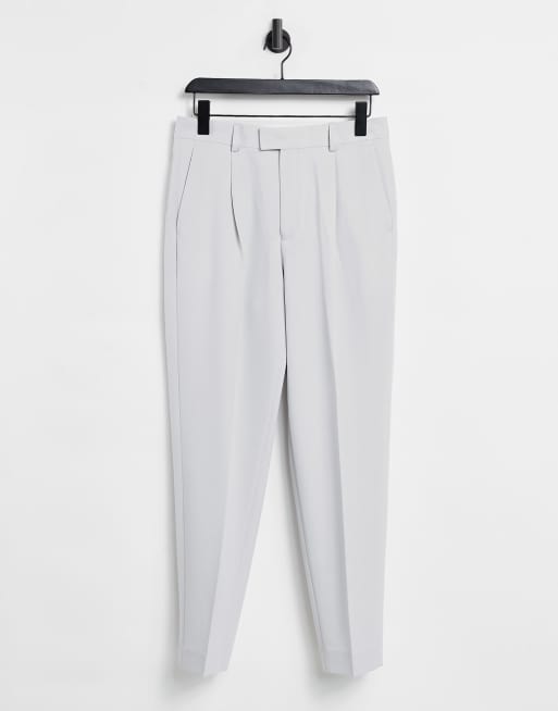 Asos Design Pantaloni Eleganti Oversize Affusolati Grigi Asos