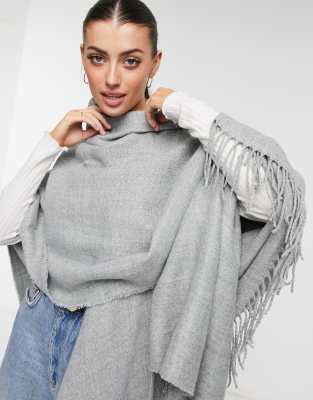 ASOS DESIGN plain cape in gray | ASOS