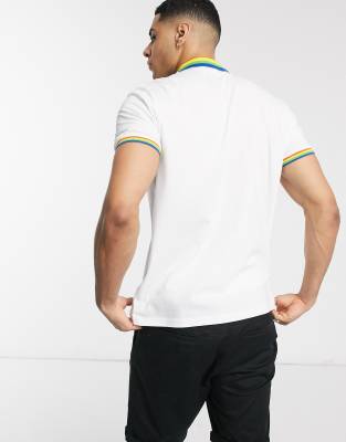 Rainbow Collar Polo Shirt Off-White | atelier-yuwa.ciao.jp