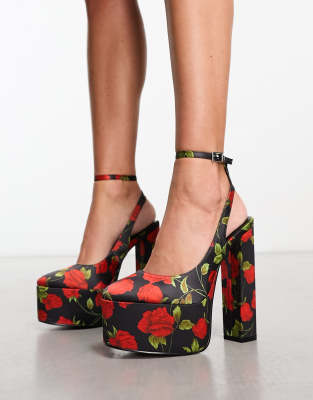 ASOS DESIGN - Porter - Chaussures à talon haut et semelle plateforme ...