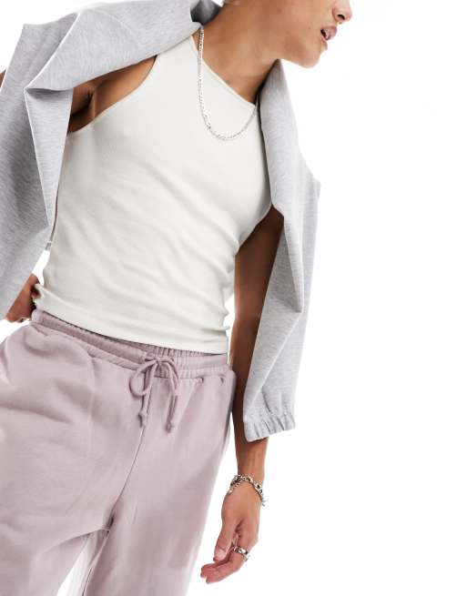 ASOS DESIGN premium oversized heavyweight trackies in purple | ASOS