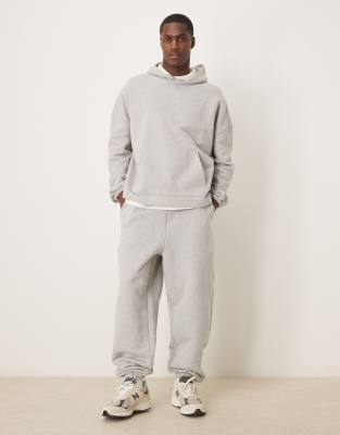 ASOS DESIGN premium super heavyweight oversized set in heather gray | ASOS