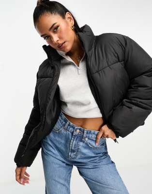 ASOS DESIGN puffer coat in black | ASOS