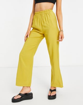 ASOS DESIGN relaxed suit jogger in chartreuse | ASOS
