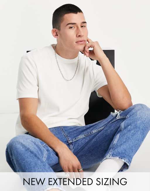 ASOS DESIGN rib t-shirt in white | ASOS