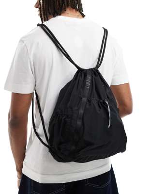 ASOS DESIGN - Sac à dos avec cordons de serrage - Noir | ASOS