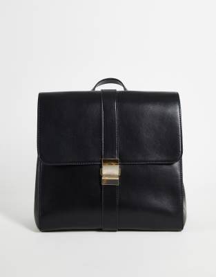 ASOS DESIGN - Sac à dos cartable avec cadenas - Noir | ASOS