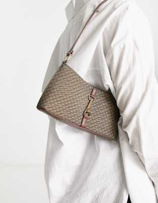 ASOS DESIGN - Sac porté épaule style années 90 à imprimé monogramme et ...